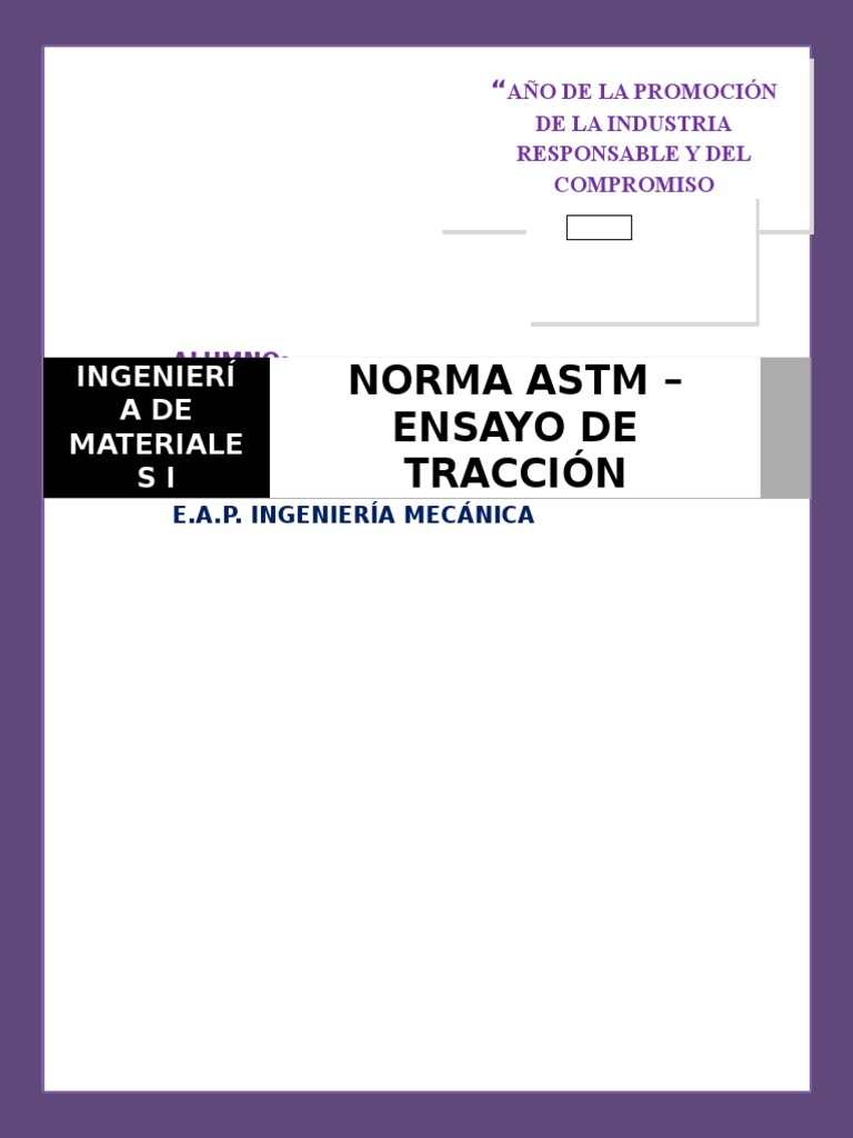Normas Astm Informe | PDF | Relaciones internacionales | Materiales
