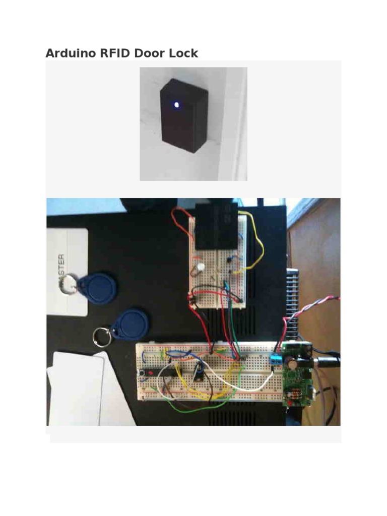 Arduino RFID Door Lock 01 | PDF | Computers