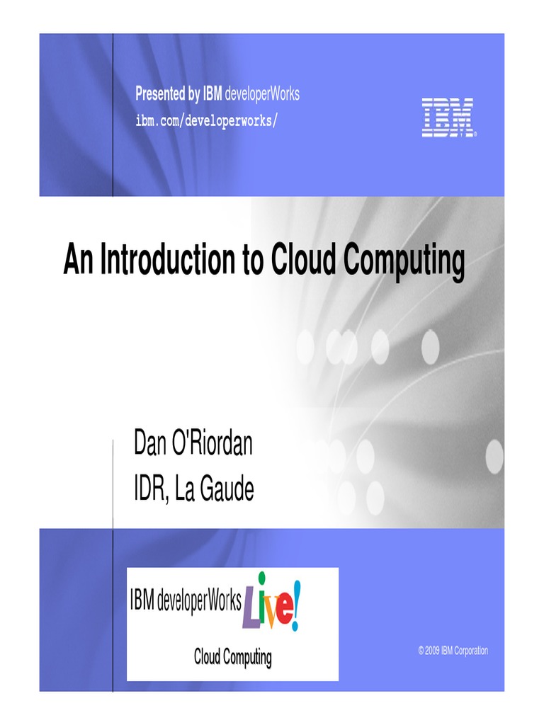18th March Virtual Event - Cloud Introduction Presentation | PDF ...