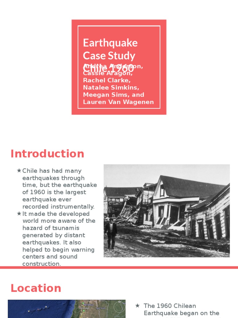 Earthquake Case Study 4 - Chile 1960 | PDF | Earthquakes | Tsunami