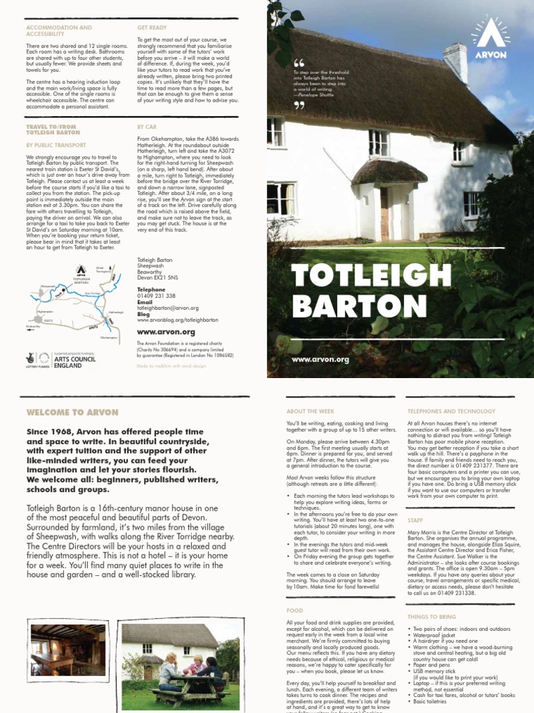 Travel Guide to Totleigh Barton | PDF | Transport | Computing And ...