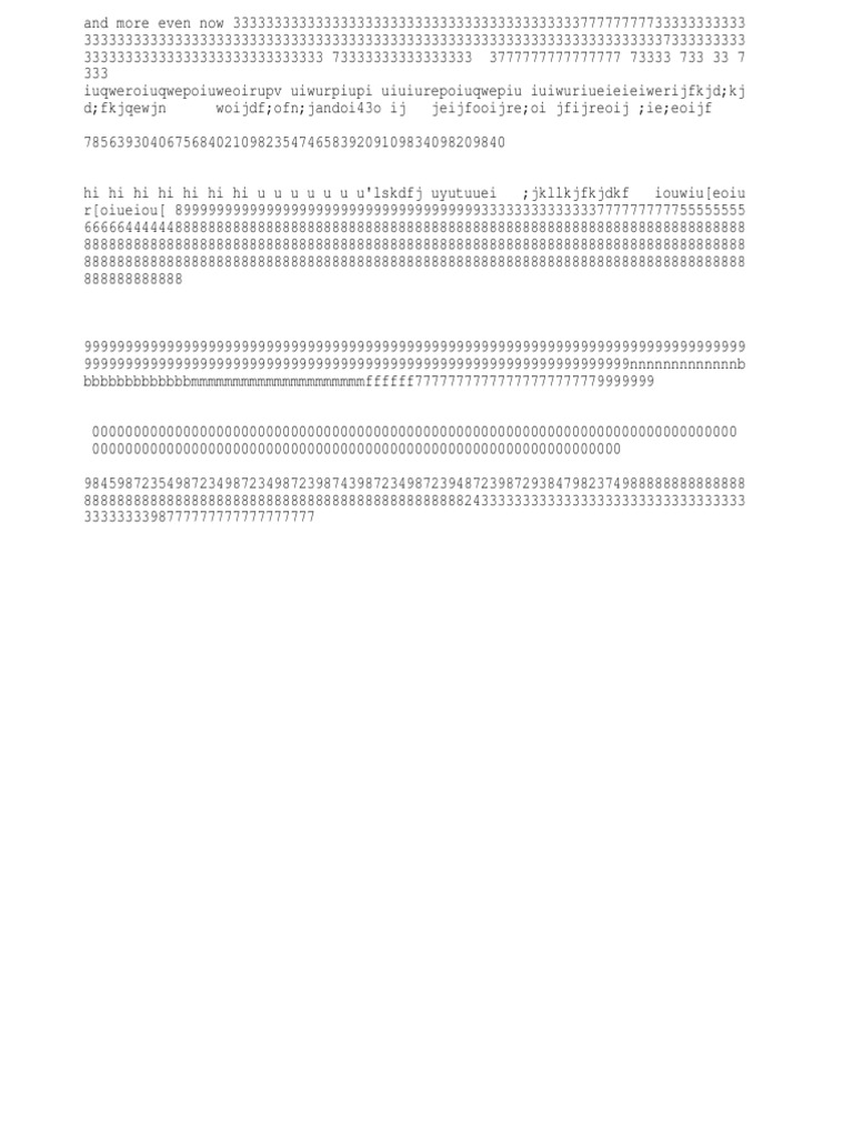 No More Numbers 1,2,3 | PDF