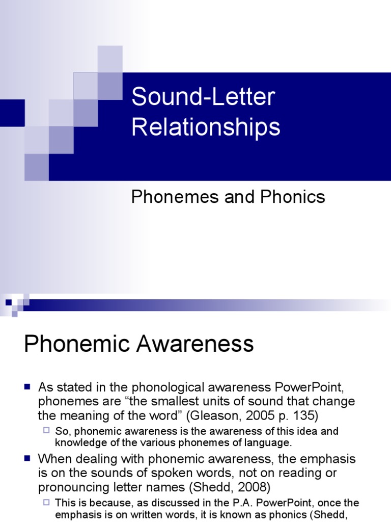 Sound Letter Knowledge 01 | PDF | Phonics | Phoneme