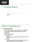 Survey Questionnaire | Reading Comprehension | Educational Psychology