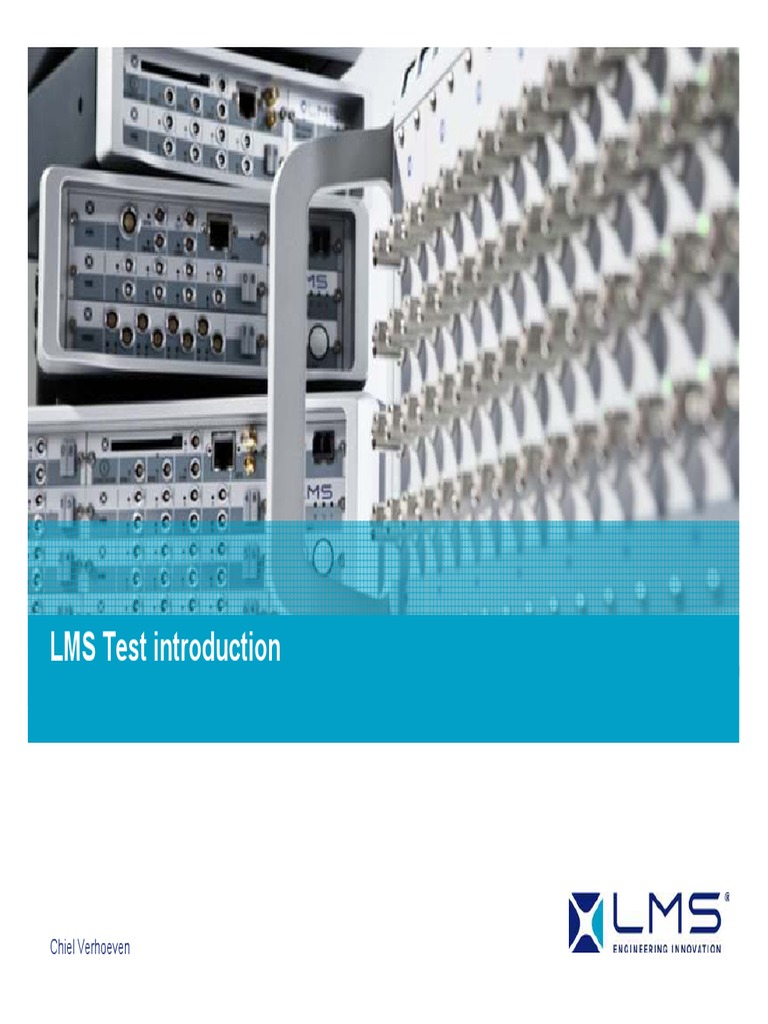 02 LMS Test Introduction | PDF | Digital Signal Processing | Analog To ...