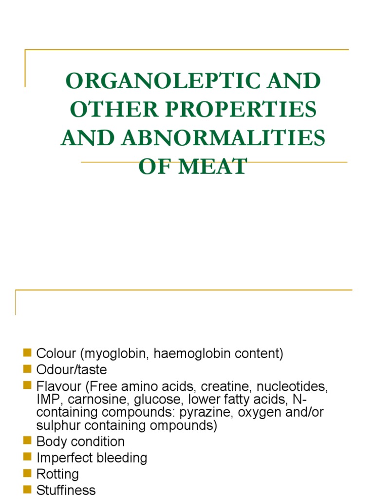 Organoleptic Testing | PDF | Decomposition | Blood Vessel