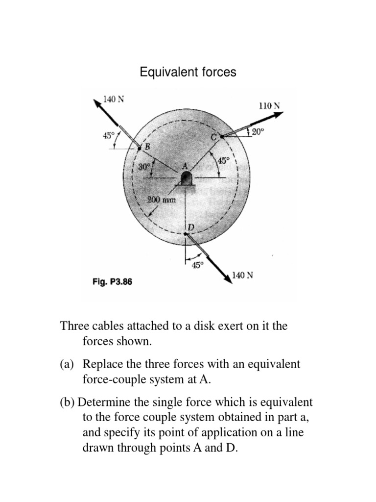 Equivalent Force Systems 2 (Compatibility Mode) | PDF