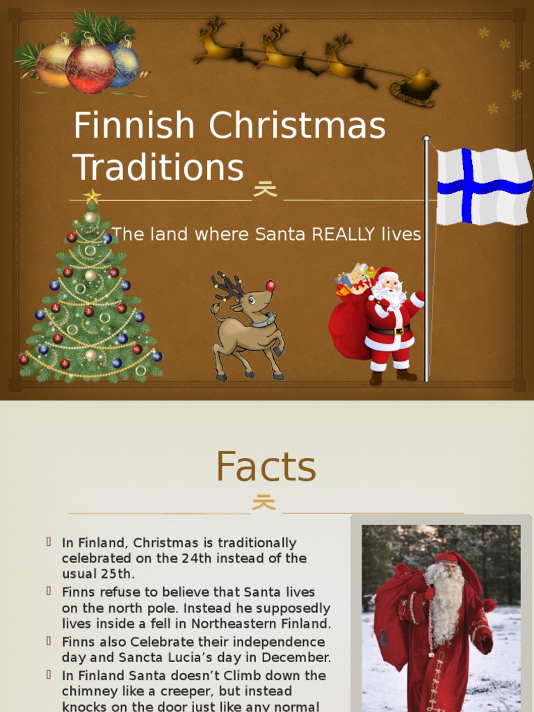 Finnish Christmas Traditions | PDF | Santa Claus | Christmas
