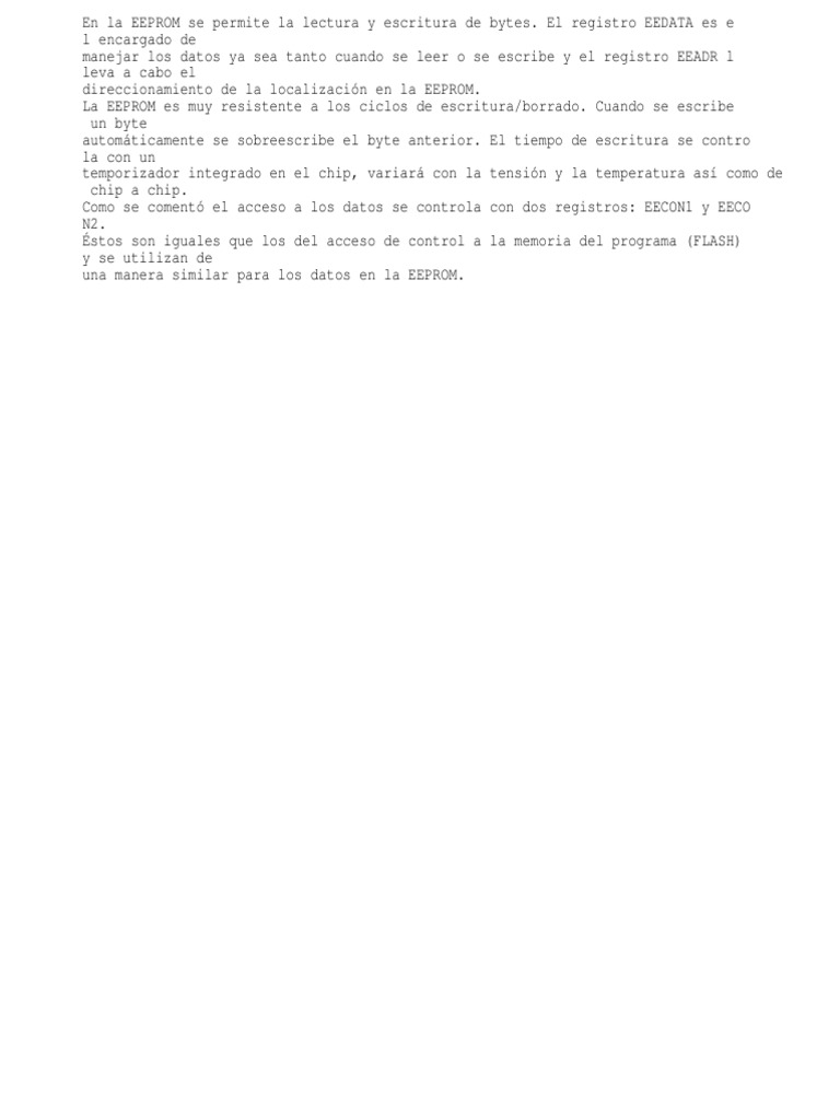 EEProm | PDF | Computadoras