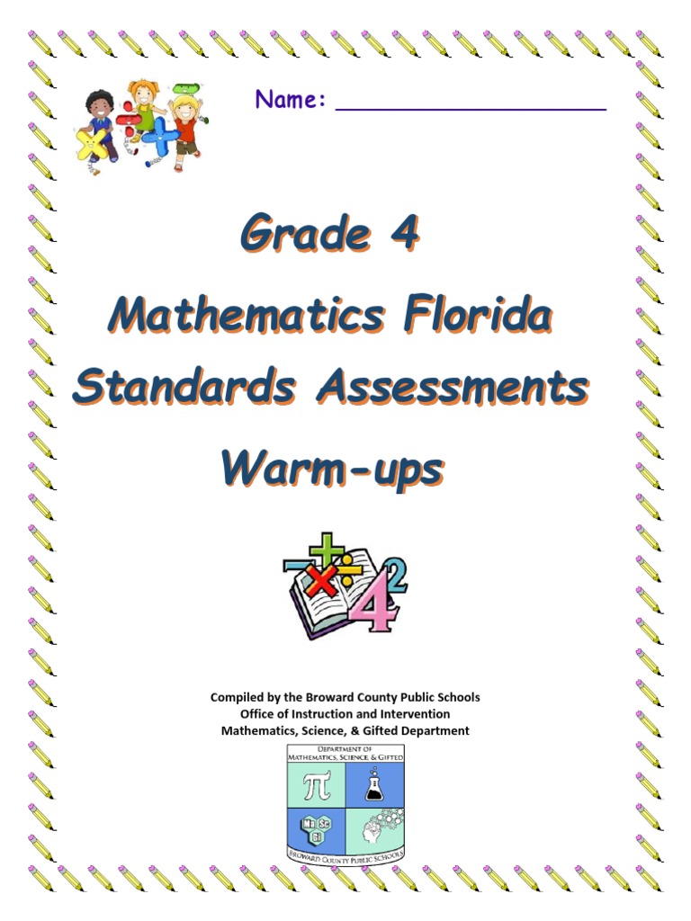 Grade 4 Fsa Warm-Ups | PDF | Pint | Fraction (Mathematics)