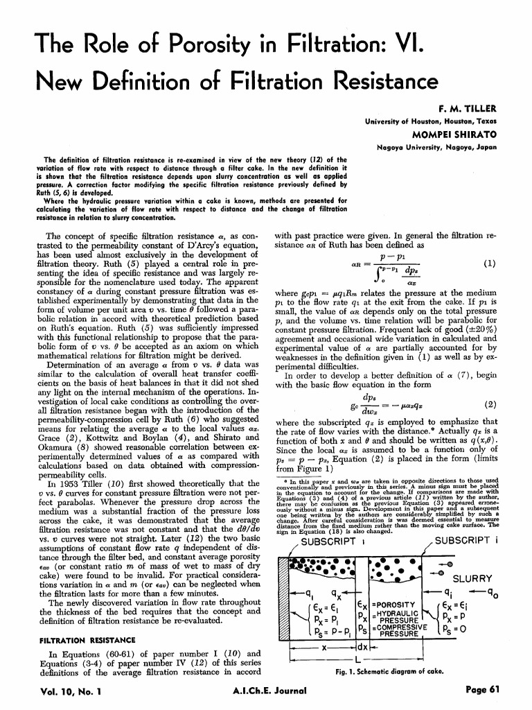 The Role of Porosity in Filtration | PDF | Pressure | Filtration