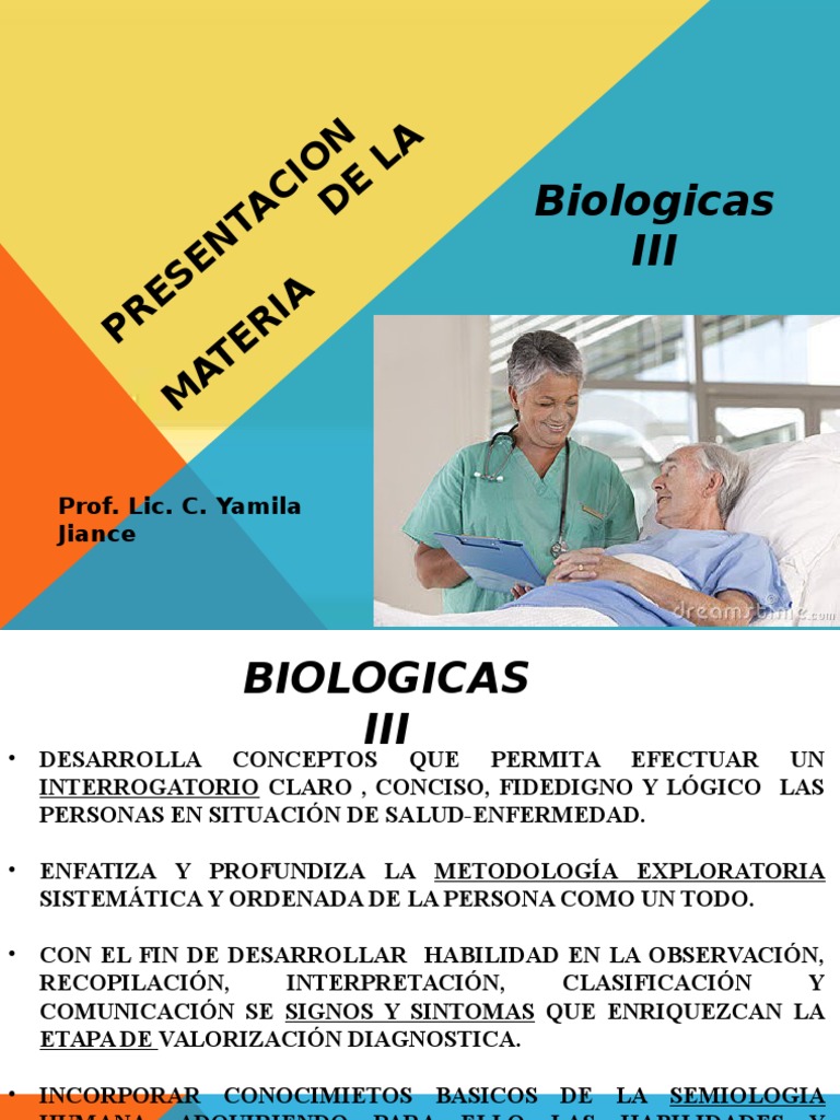 Presentacion Materia. Pae. Entrevista - HC | PDF | Historial médico | Enfermería