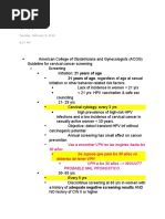 Cervical Screening Colposcopy Guidelines | PDF | Cervical Cancer ...