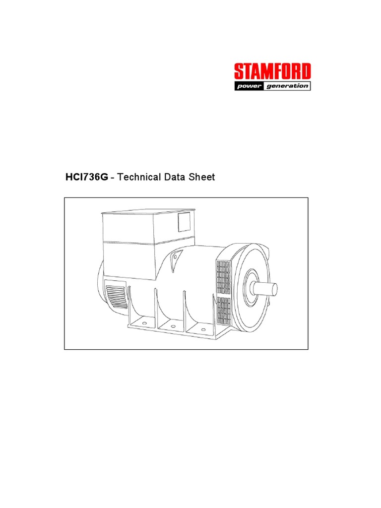 Generador - Data Sheet | PDF | Electric Generator | Force