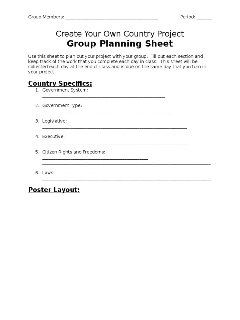 Create Your Own Country Project Guide | PDF | Geography | Map