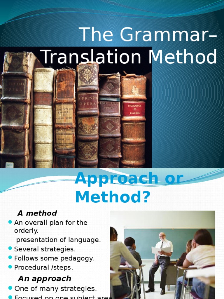The Grammar Translation Method | Second Language | Translations