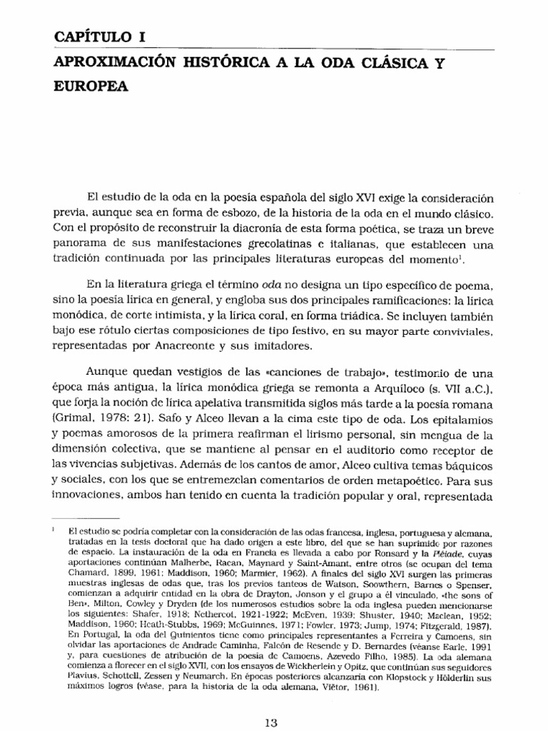 Historia de La Oda | PDF