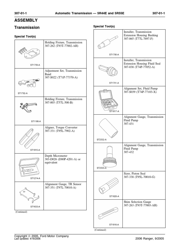 5r55e Assembly | PDF | Transmission (Mechanics) | Clutch