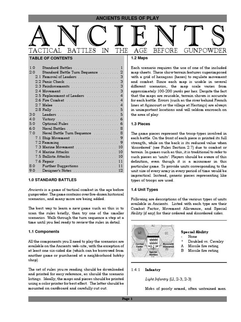 Boardgame Ancients (Rules Ancient Warfare) | PDF | Cavalry | Infantry