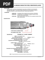 Acsr Zebra Conductor | PDF | Wire | Electrical Resistance And Conductance