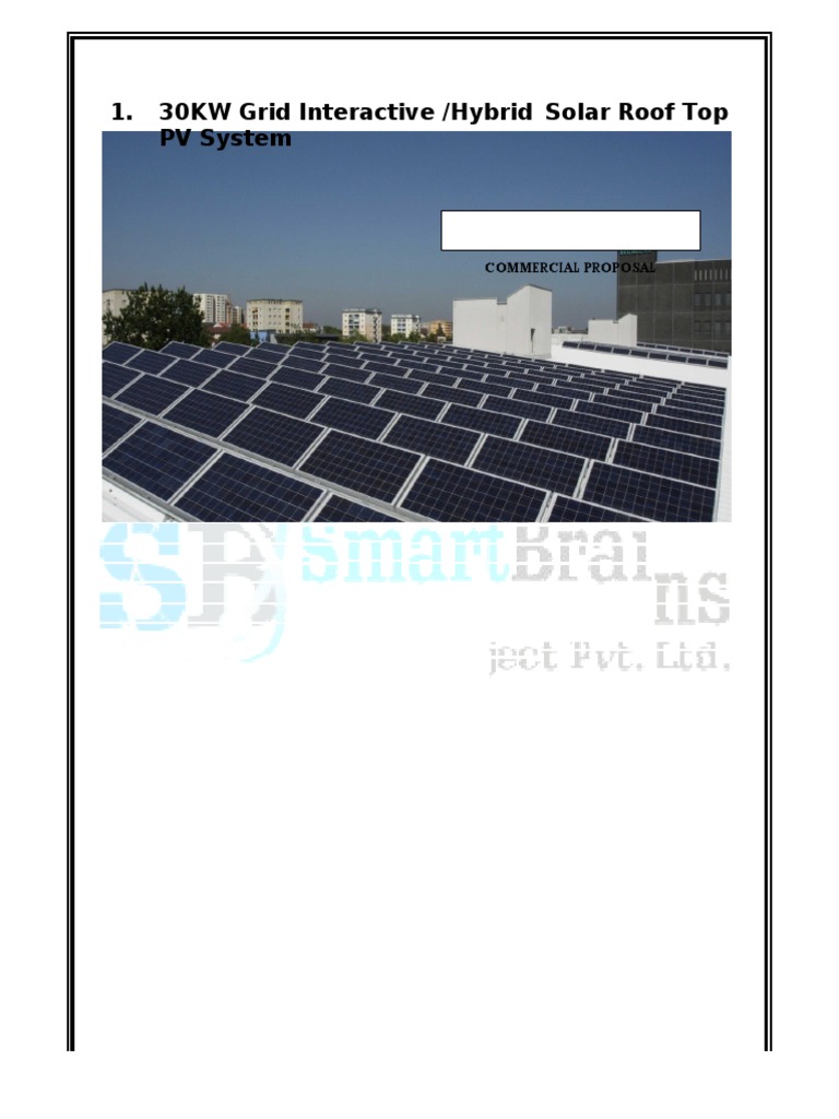 (748379204) 30KW Proposal | PDF | Solar Power | Photovoltaic System