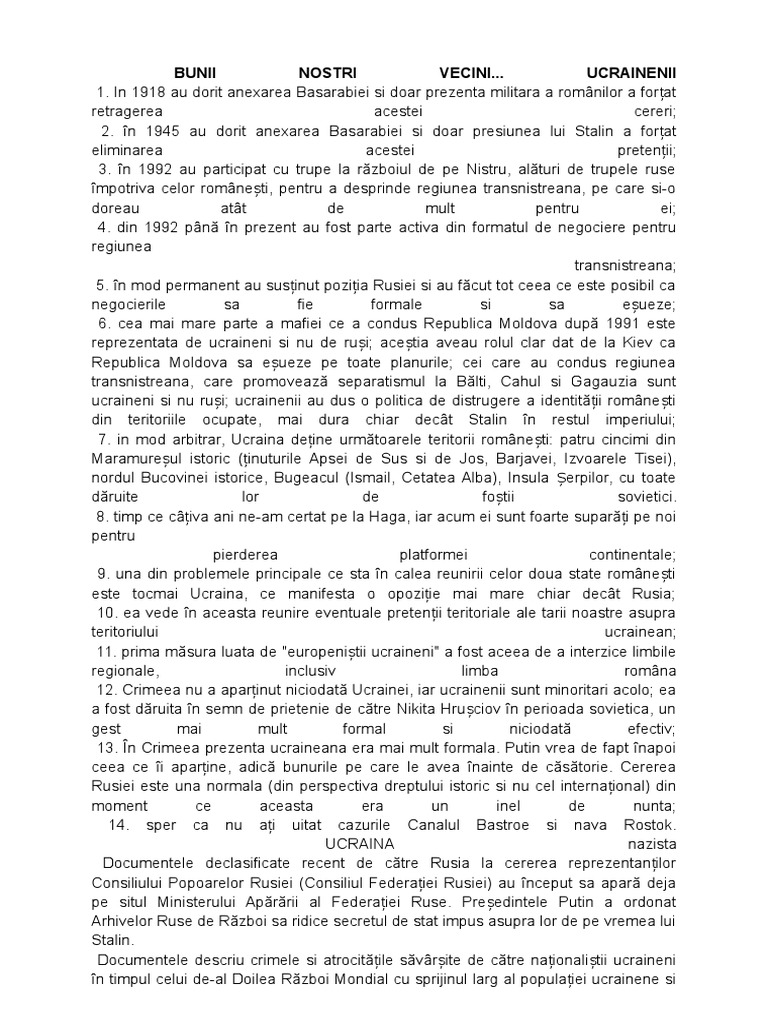 Bunii Nostri Vecini | PDF