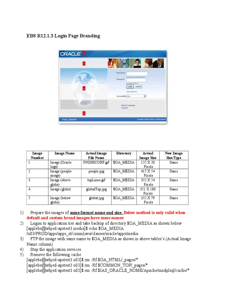 EBS R12 2.0.0 Login Page Branding | PDF | Java Server Pages | Java (Programming Language)