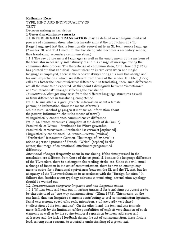 Katharina Reiss | Translations | Communication