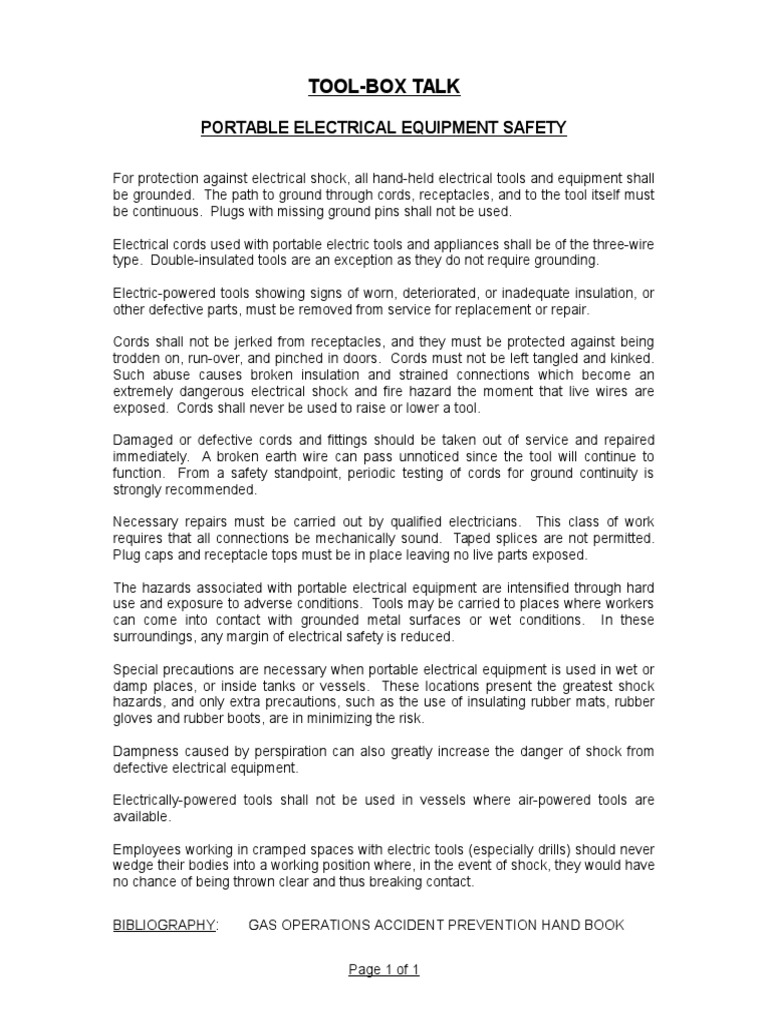 007-Portable Electrical Tools | PDF | Electrical Connector | Insulator (Electricity)