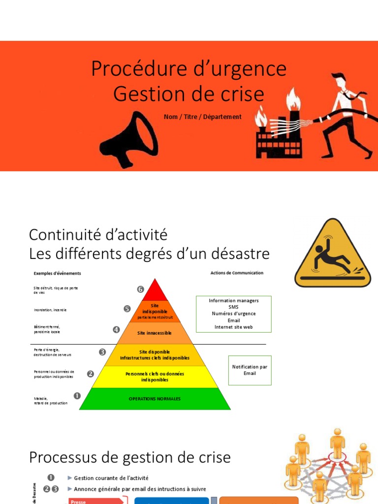 Procédure D'urgence | PDF | Gestion de crise | Service de messages courts