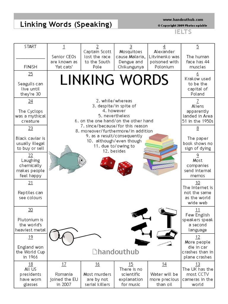 Linking Words Game | PDF