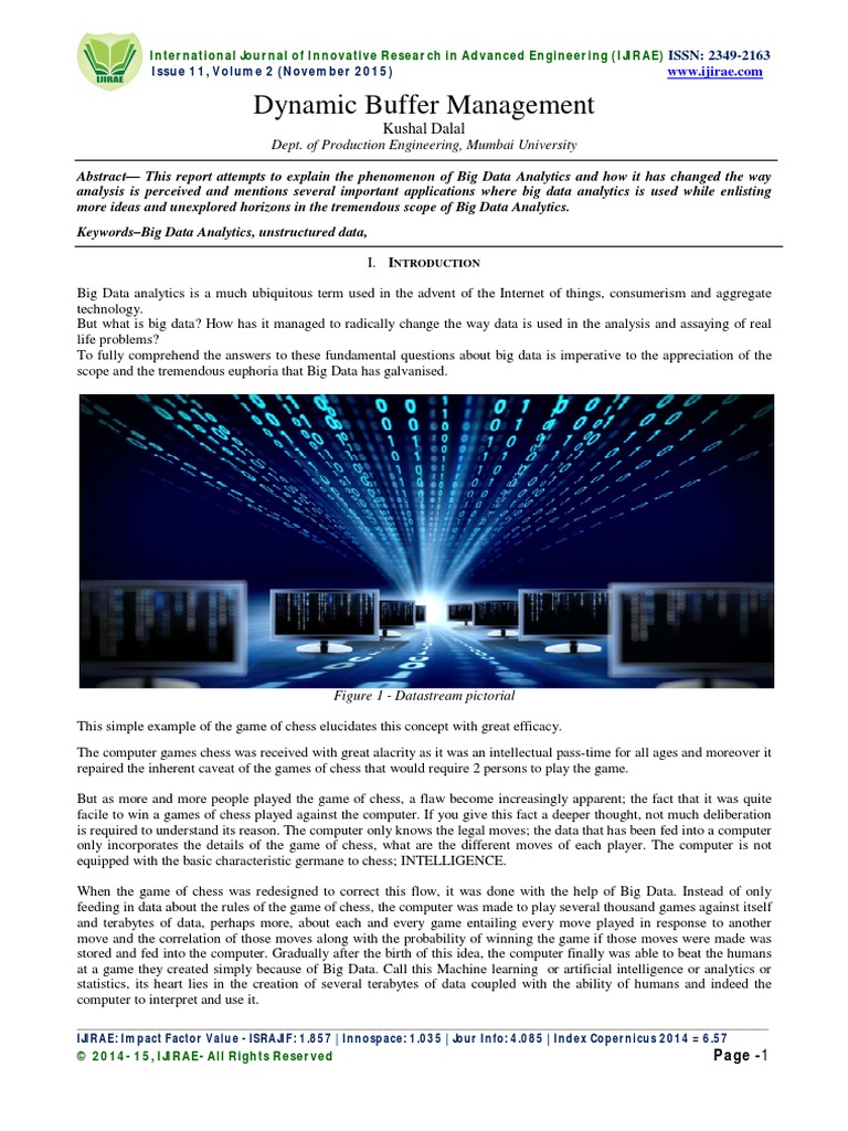 Dynamic Buffer Management Analytics Big Data 4093