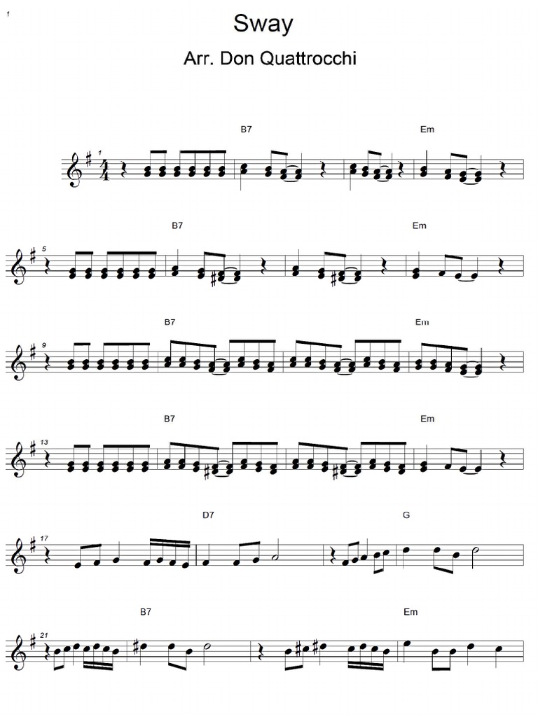 Sway For Accordion PDF | PDF