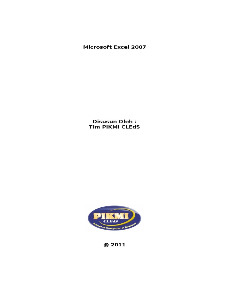 Modul Microsoft Excel 2007 | PDF | Karier & Perkembangan | Metode & Bahan Ajar