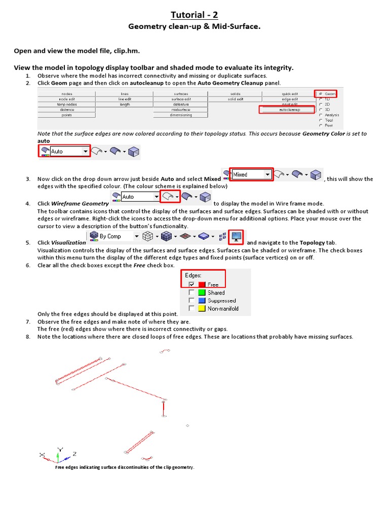Hypermesh Geometry Cleanup Pdf Icon Computing Software
