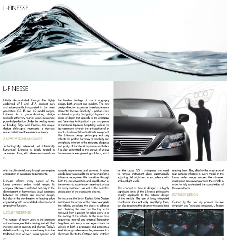 LEXUS Design Language | PDF | Lexus | Car Body Styles