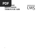 Vapour Diffusion Coefficient of Acetone | PDF | Diffusion | Thermodynamics