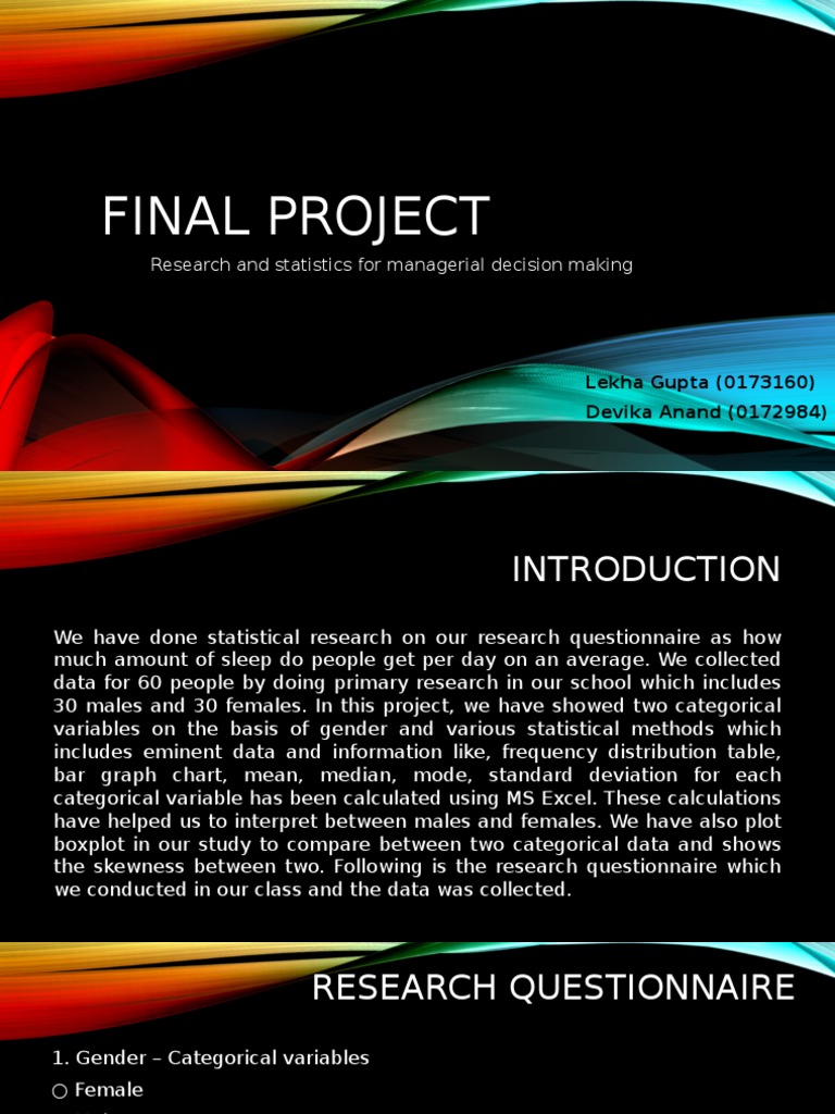 Revised Statistics Project | PDF | Confidence Interval | Standard Error