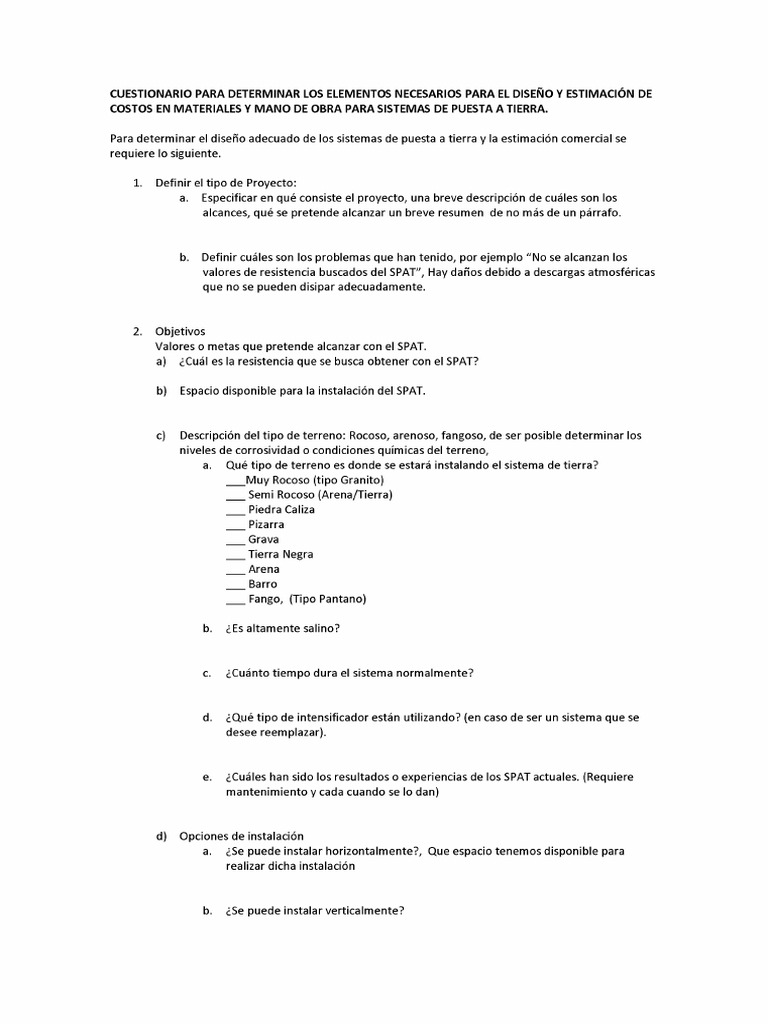 Cuestionario SAE | PDF