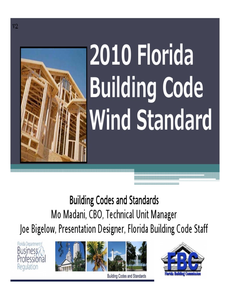 2010 Florida Building Code Wind Standards | PDF | Emergency | Wound