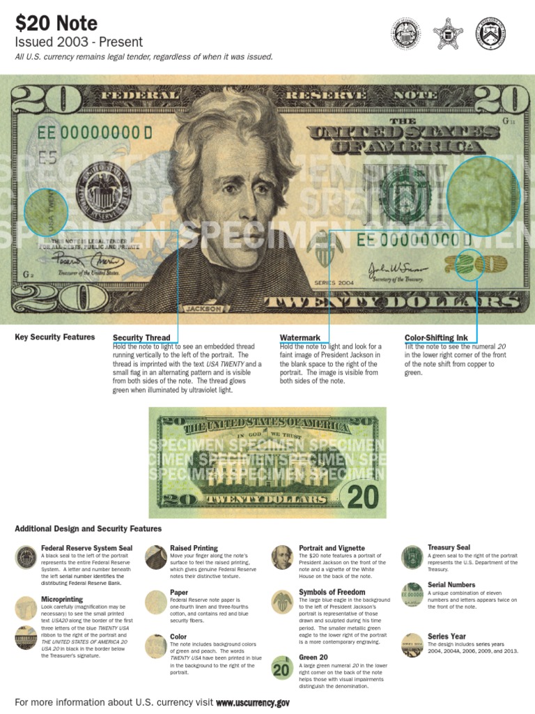 20 2003-Present Features | PDF | Federal Reserve Note | Currency
