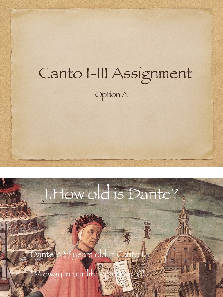 Dante's Journey: Canto I-III Analysis | PDF