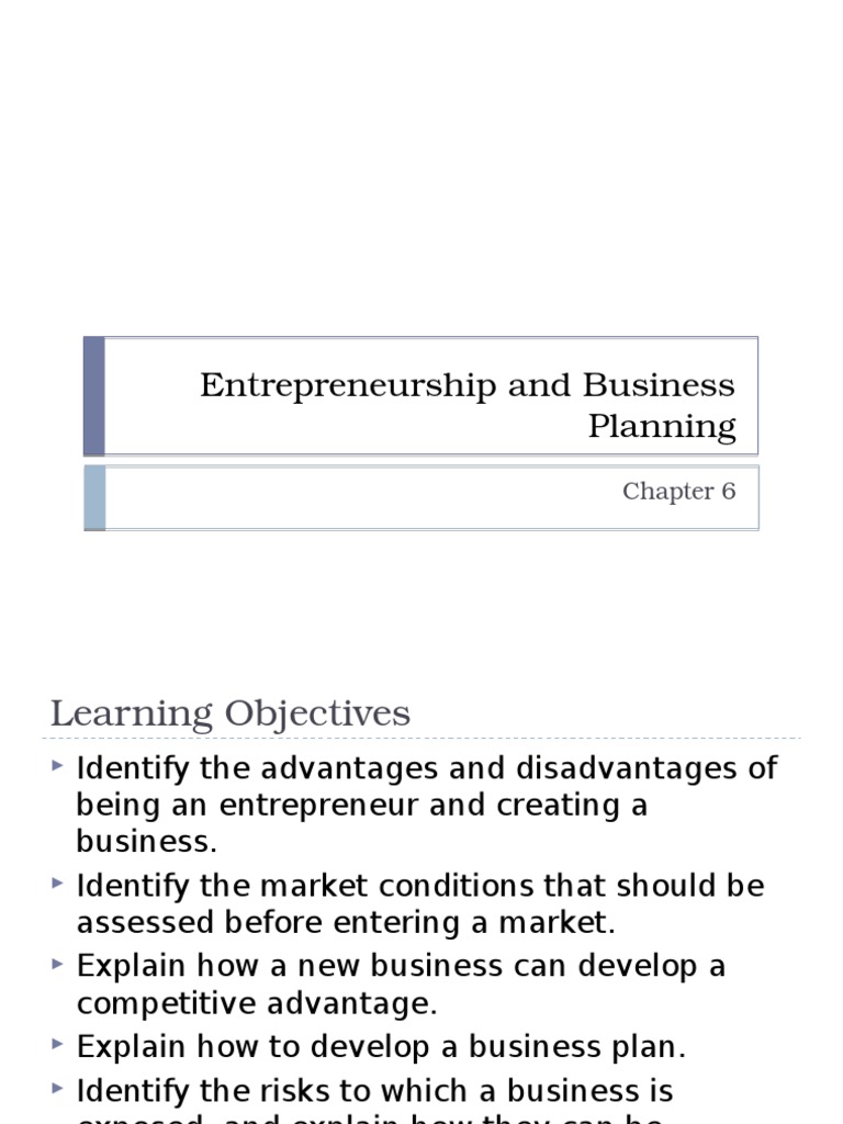 3a. Entrepreneurship and Business Planning | PDF | Business Plan ...