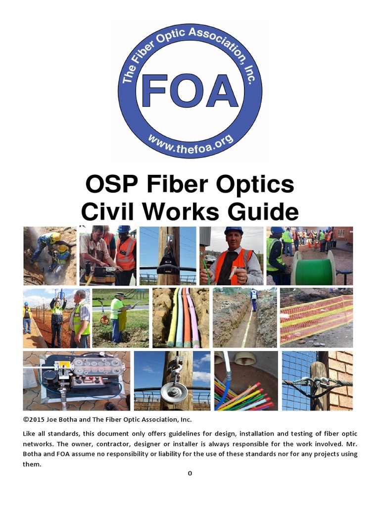 OSP Civil Works Guide-FOA | Download Free PDF | Personal Protective ...
