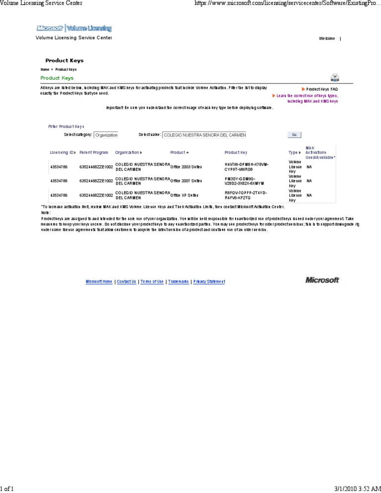 Volume Licensing Service | PDF | Computing Platforms | Operating System Families