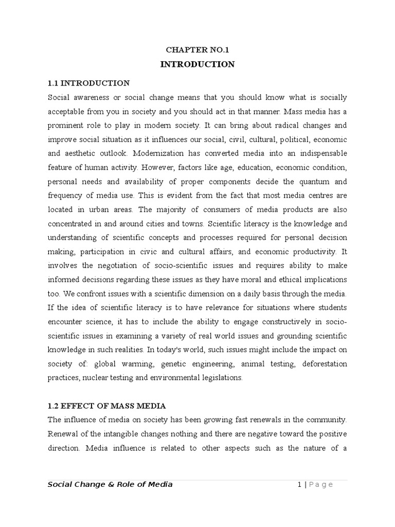 Media's Impact on Social Change | PDF | Survey Methodology | Experiment