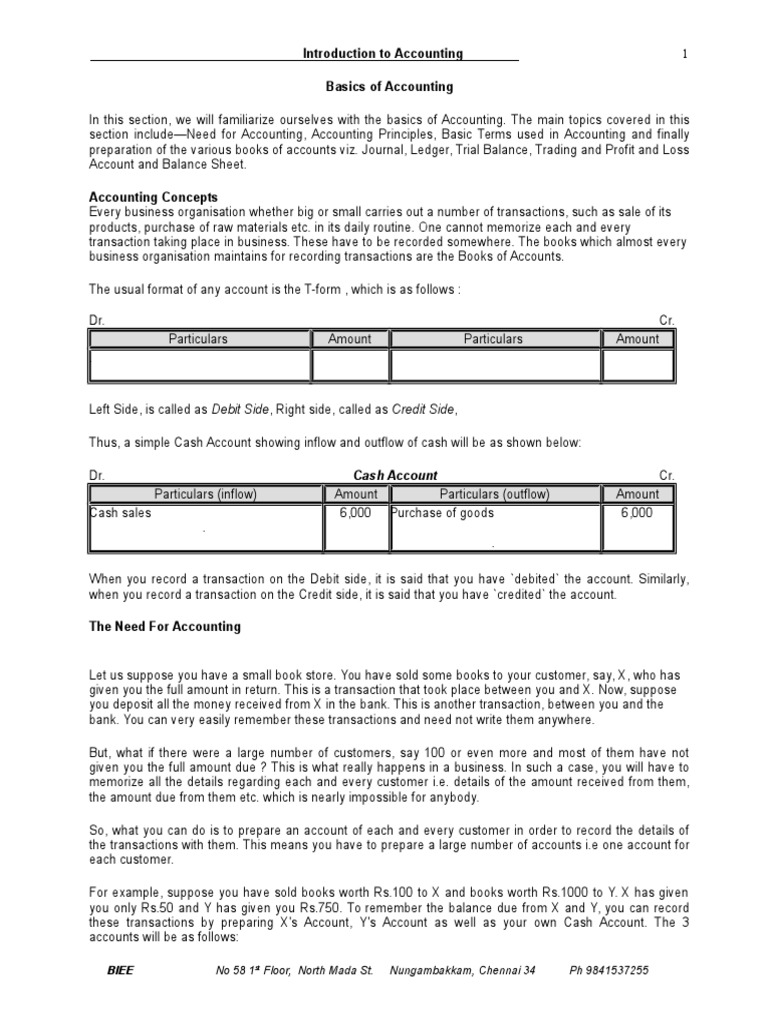 31 Introduction To Accounting | PDF | Debits And Credits | Business