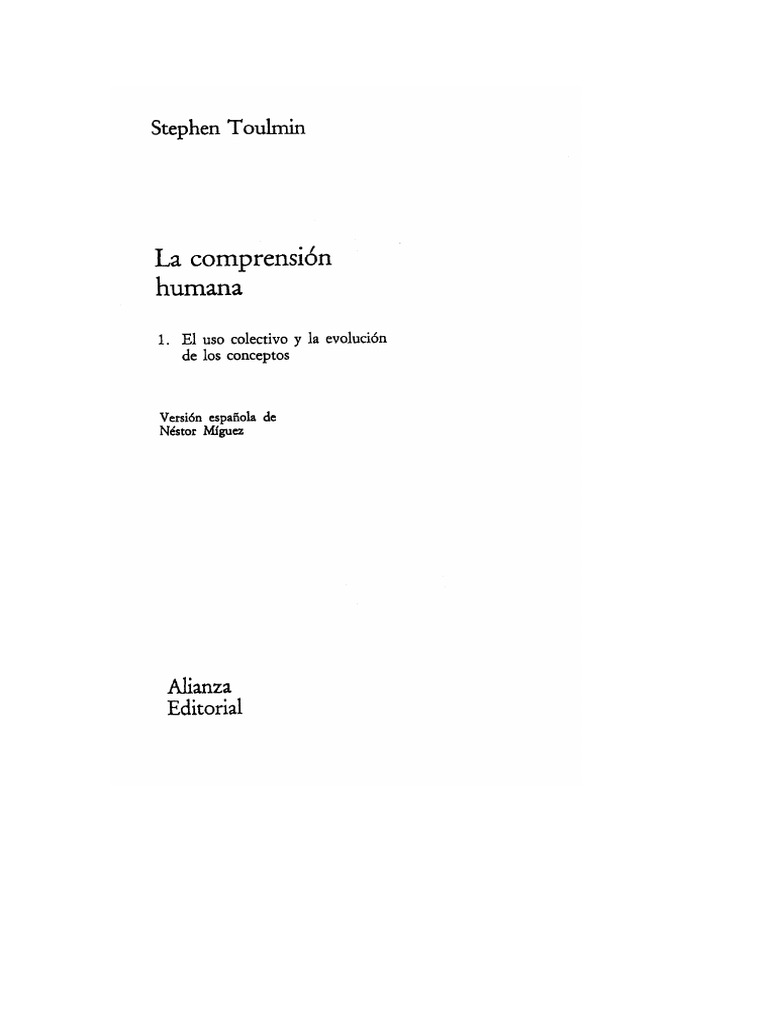 La Comprensión Humana | PDF
