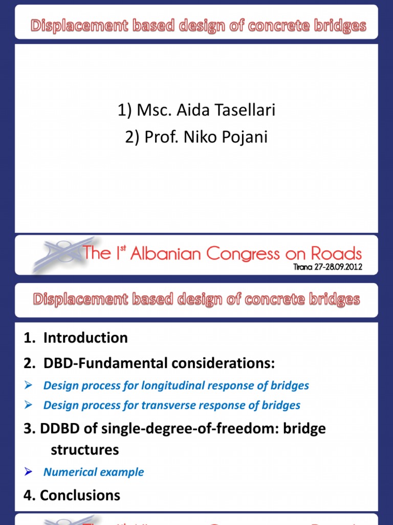 Displacement-Based Design for Bridges | PDF | Yield (Engineering ...