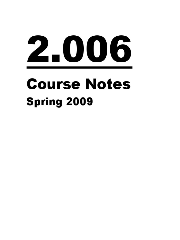 MIT Fluids Coursenotes | PDF | Viscosity | Continuum Mechanics